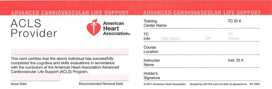 Fort Pierce ACLS Certfication Course American Heart Association